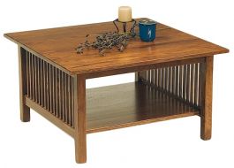 Mission Square Coffee Table – Solid Hardwood Amish Craftsmanship ...