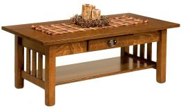 Classic Mission Coffee Table – Solid Wood Amish Handcrafted | Craftsman ...
